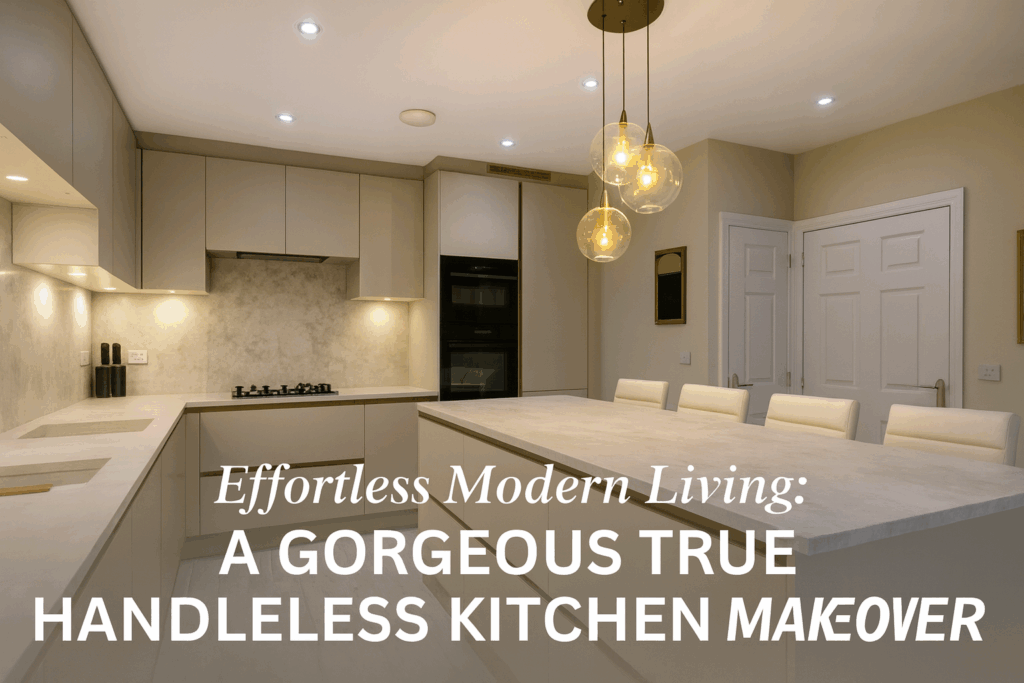 Effortless Modern Living: A Gorgeous True Handleless Kitchen Makeover ...